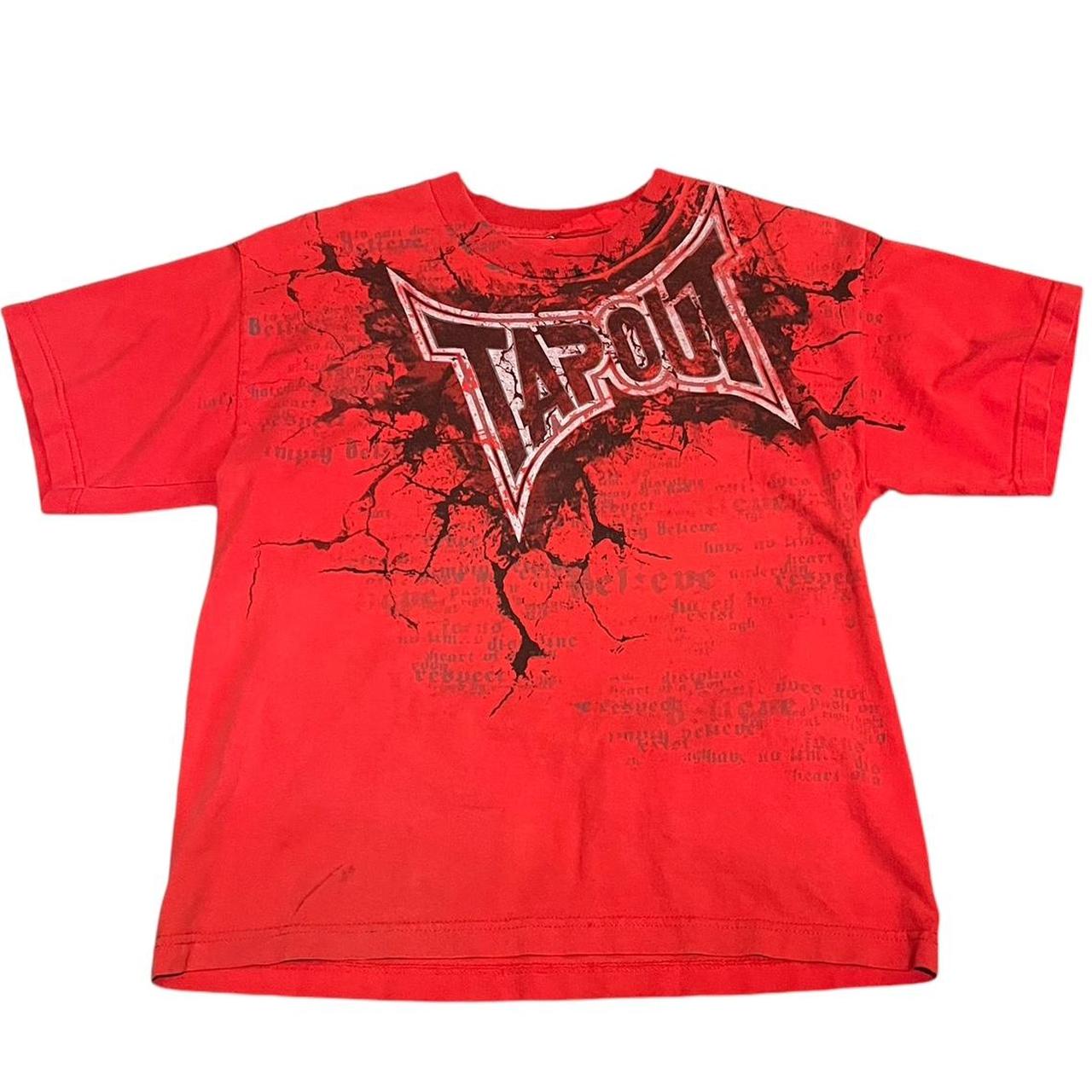 Tapout aop shirt * 2000s rare tapout grunge aop m... - Depop