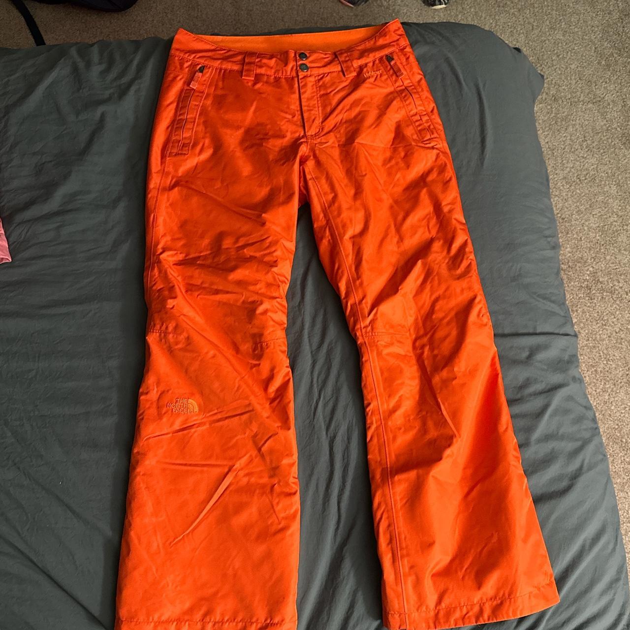 The North Face Women's Orange Bottoms | Depop