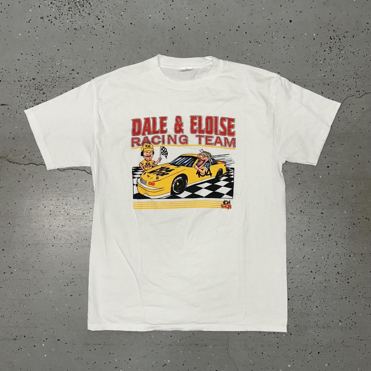 VTG 1990s Dale Racing Team white t-shirt... | Depop