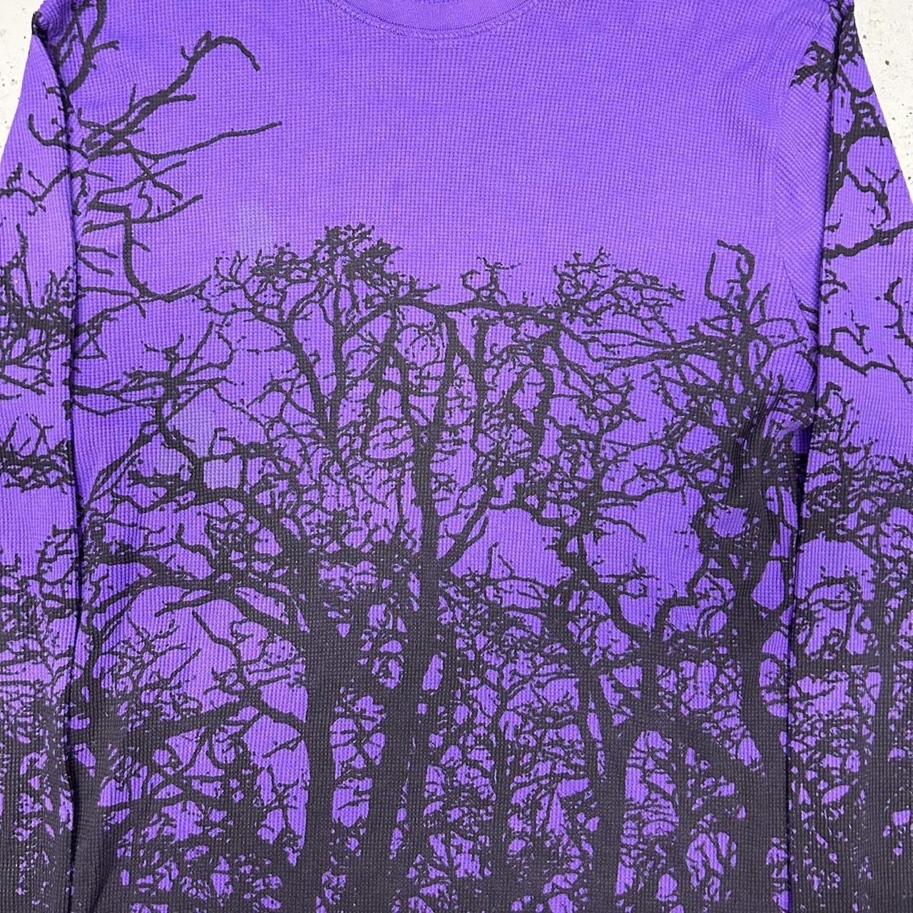 Purple Vans long sleeve thermal shirt with black... | Depop