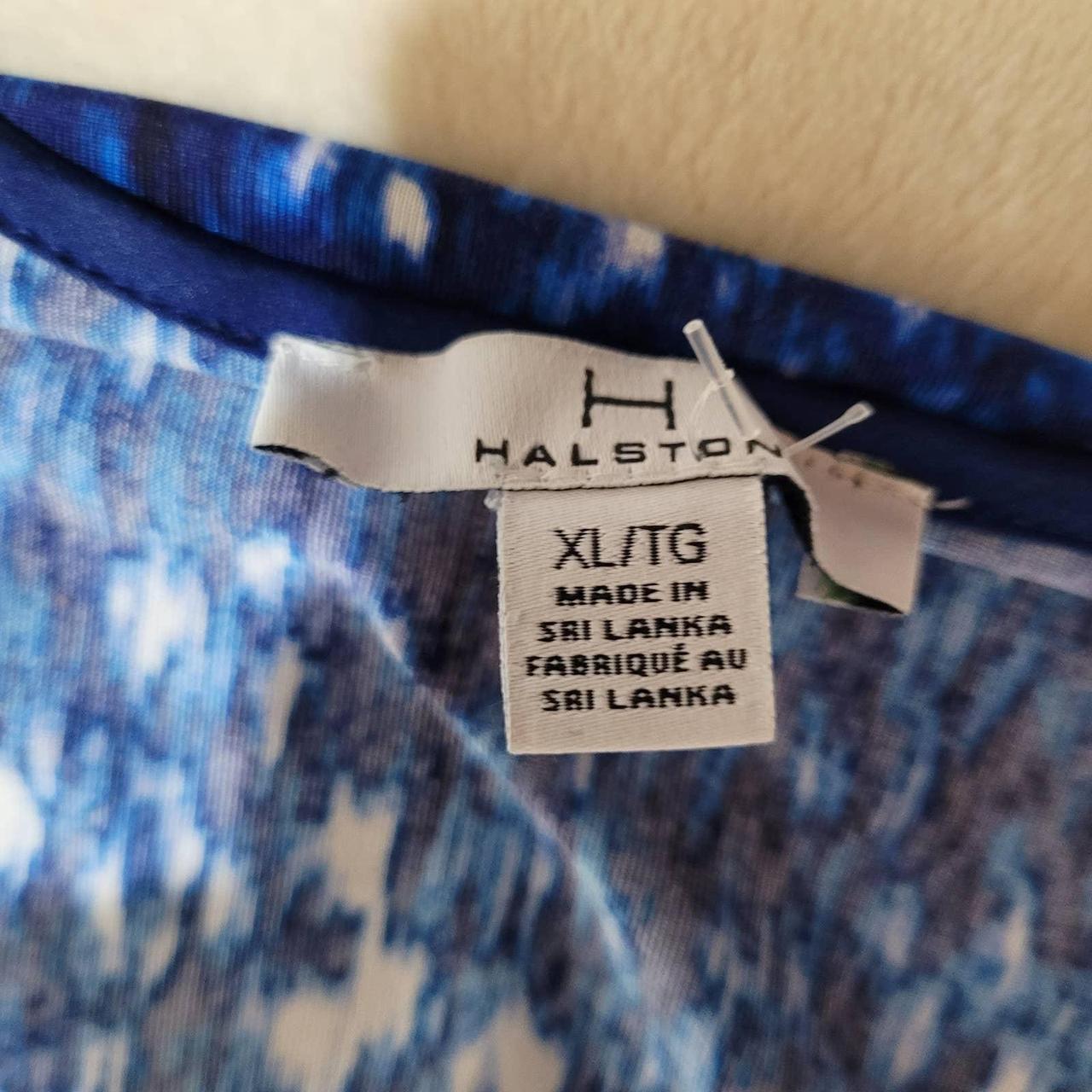 Halston Women's Blue Dress | Depop