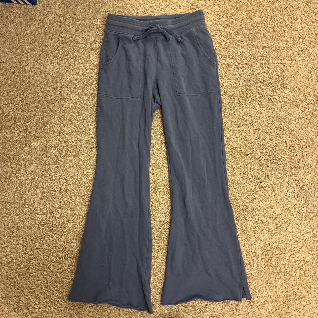 Blue flare sweatpants with pockets #loungewear - Depop