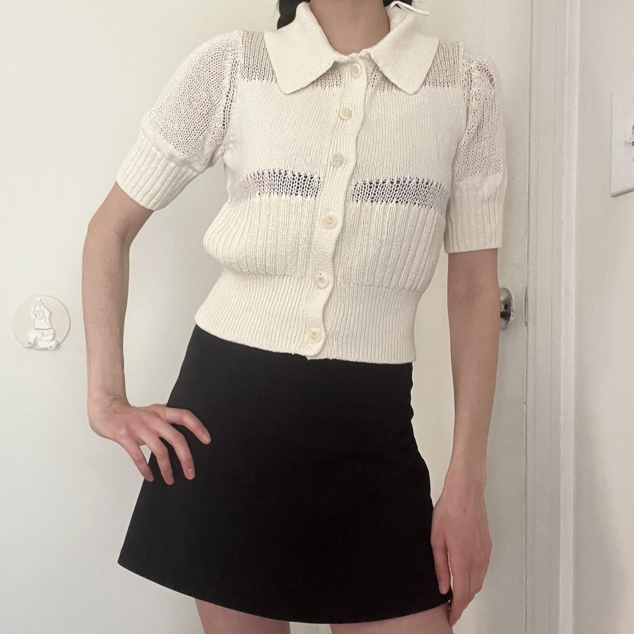 COS Women's Cream Cardigan | Depop