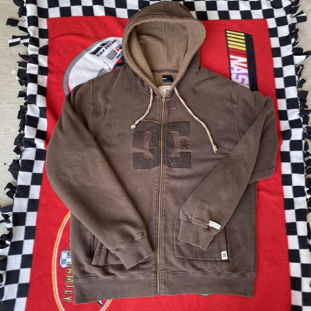 DC Shoes Men's Brown Hoodie | Depop
