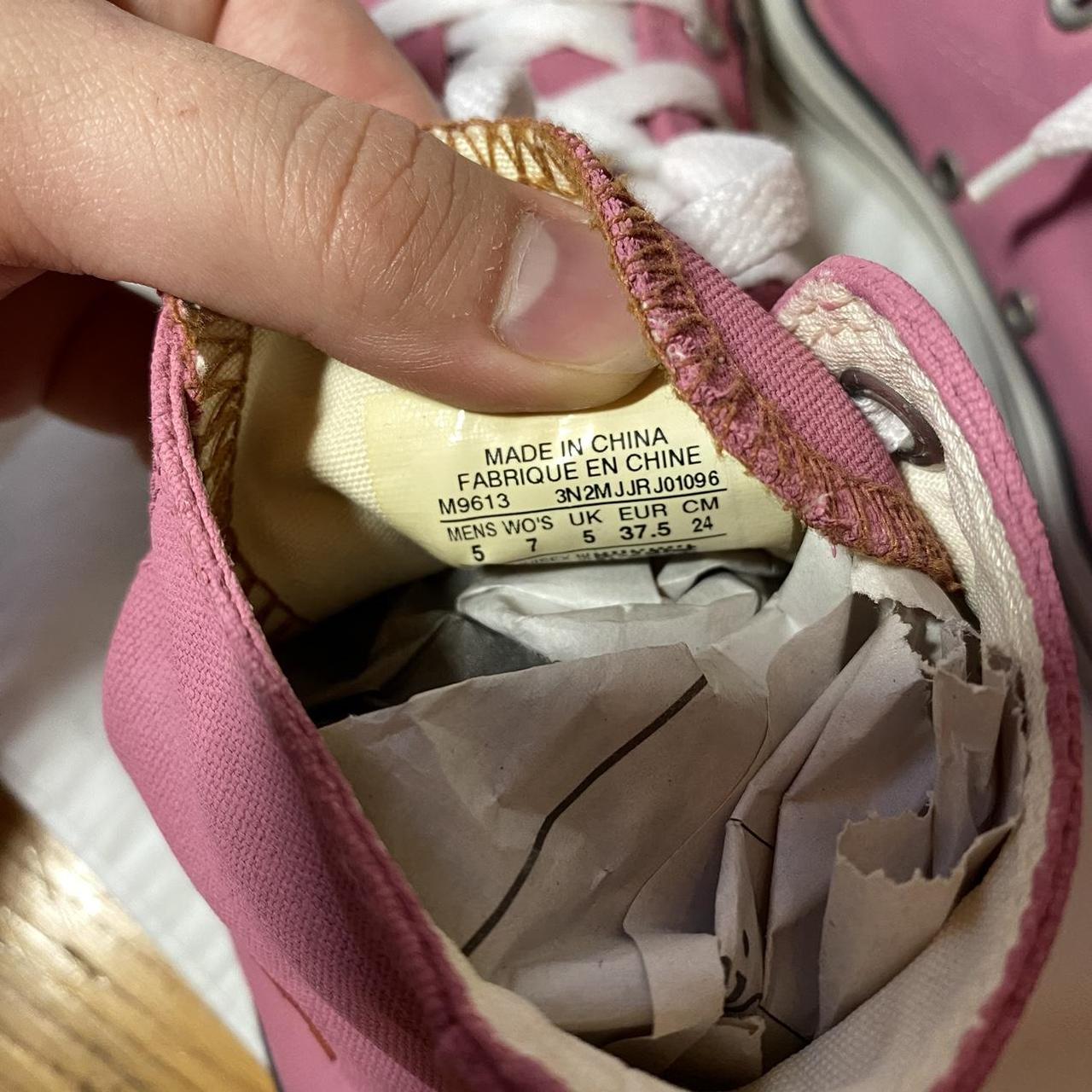 pink comme des garçons high top converse - not... - Depop