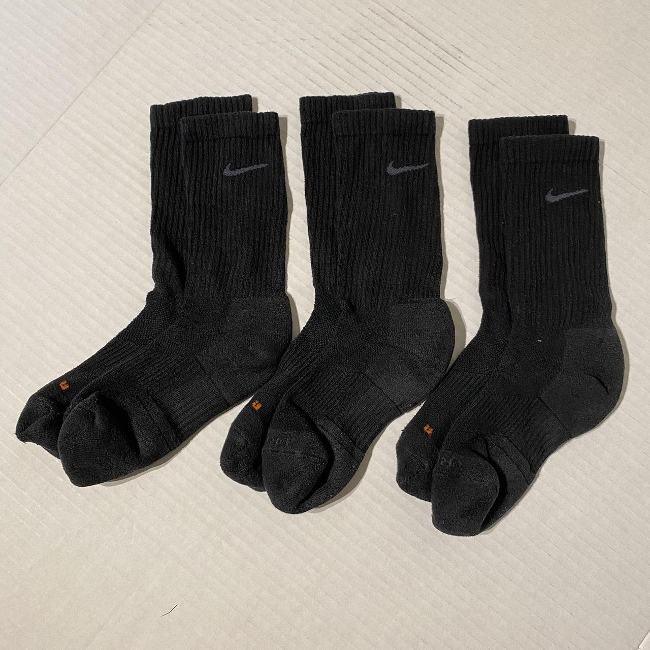 3 pack of black nike crew socks never worn, just... - Depop
