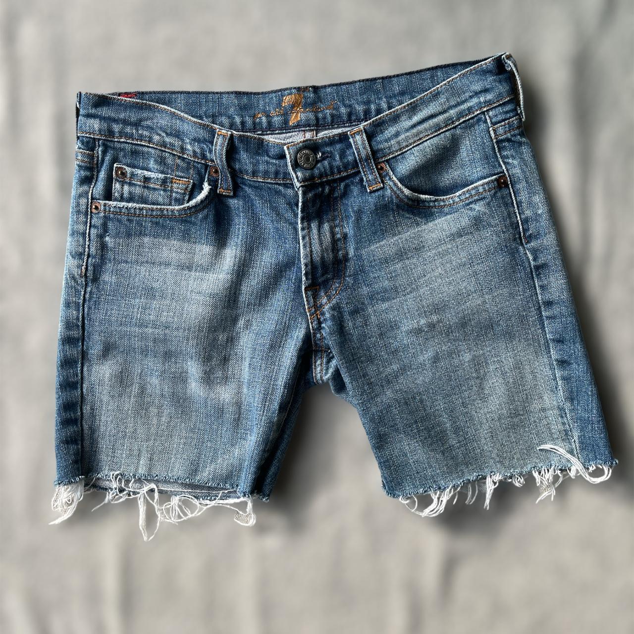 Seven FAMK Y2K Denim Cutoffs The Best of the Best... - Depop