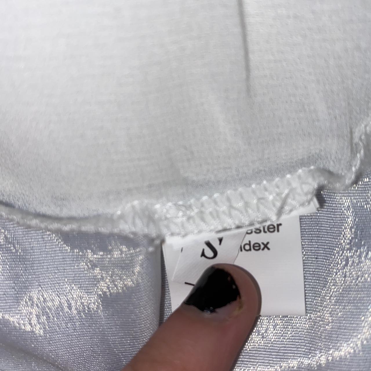 Long white ruffle skirt See through but still so... - Depop