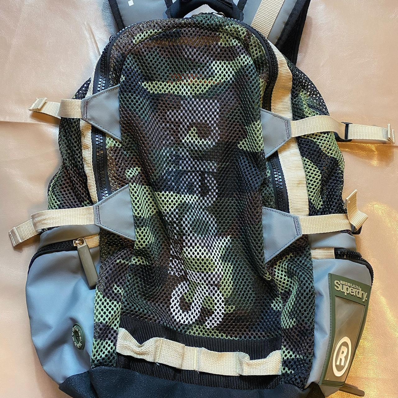 SuperDry Mesh Tarp Backpack unisex Mesh Tarp... - Depop