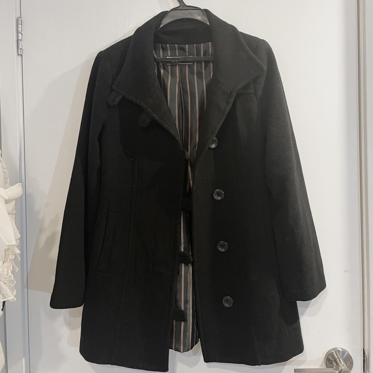 【Laura Colzi】Size 10 Black Wool Coat Size 10 for... | Depop