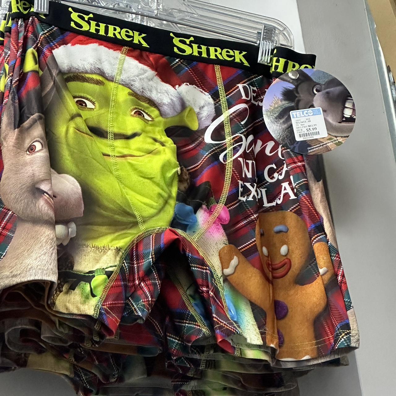 Shrek and donkey man panties - Depop