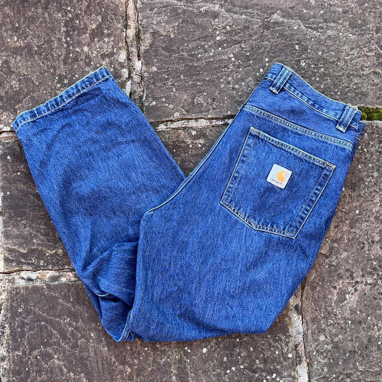 Dark blue carhart Brandon pants 👖 Amazing condition... - Depop