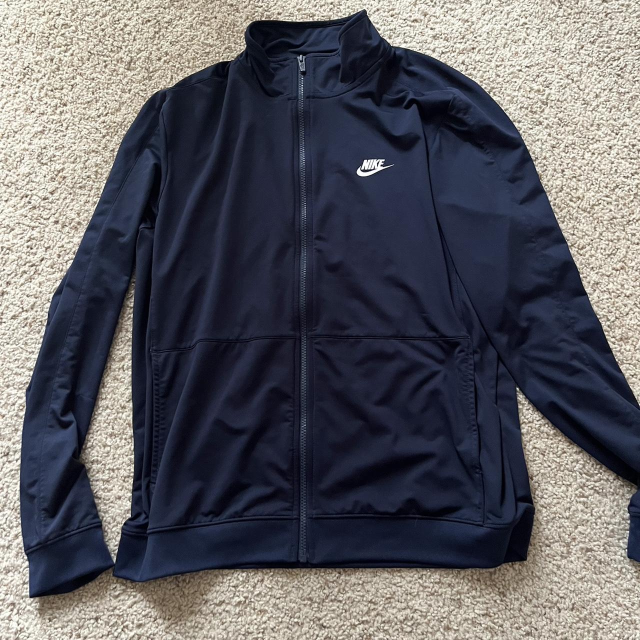 Nike zip up light jacket Size Large Excellent... - Depop