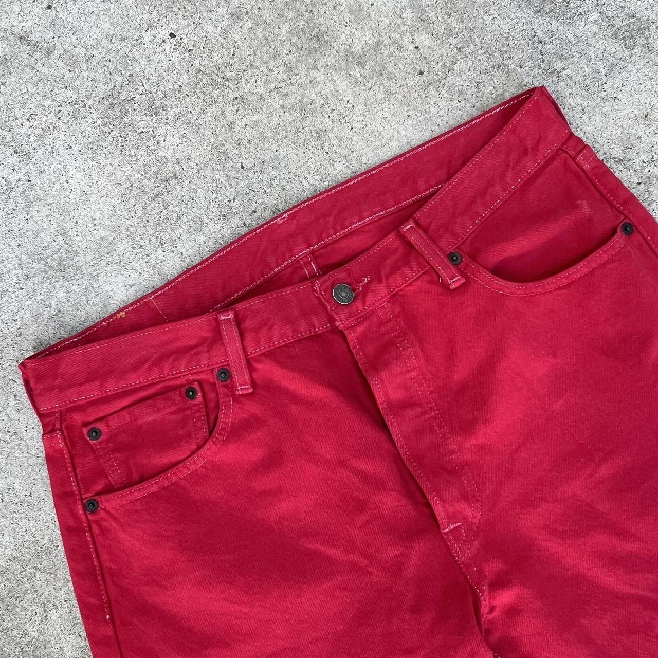 Levi's Men's Red Jeans | Depop