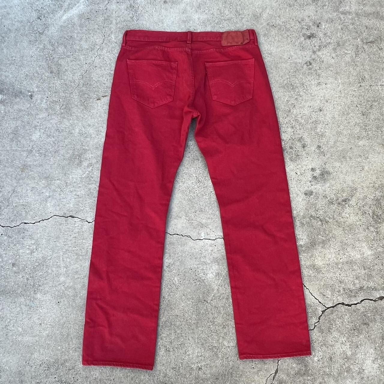 Levi's Men's Red Jeans | Depop