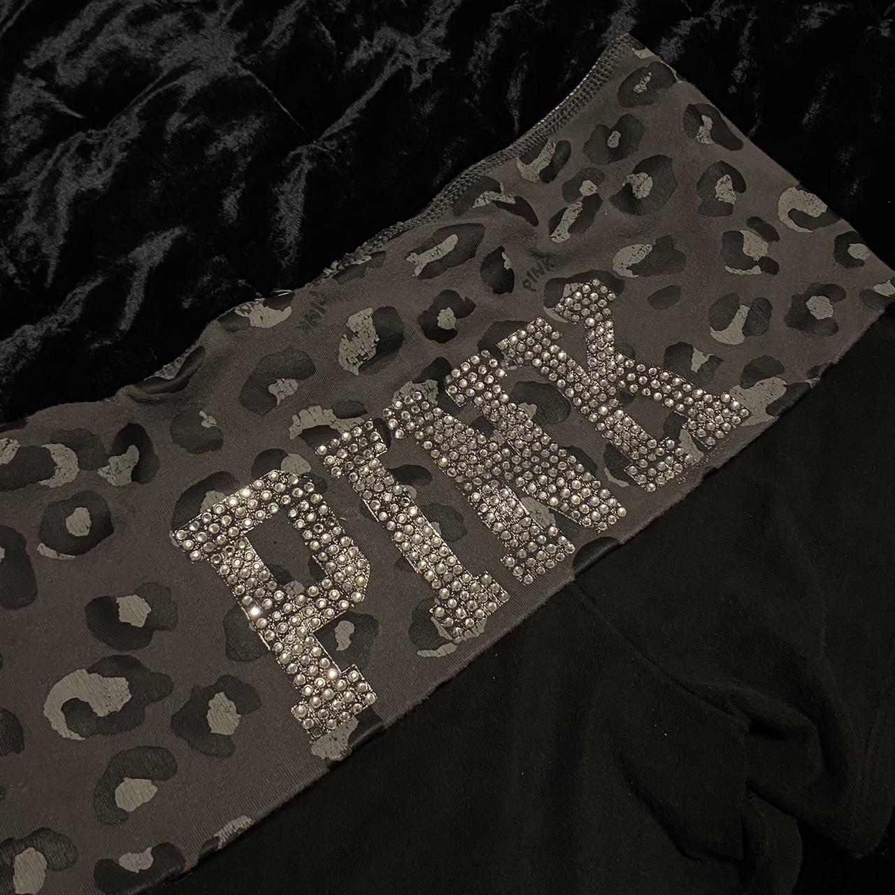 2000s Grey Victorias Secret Pink Cheetah Foldover Depop