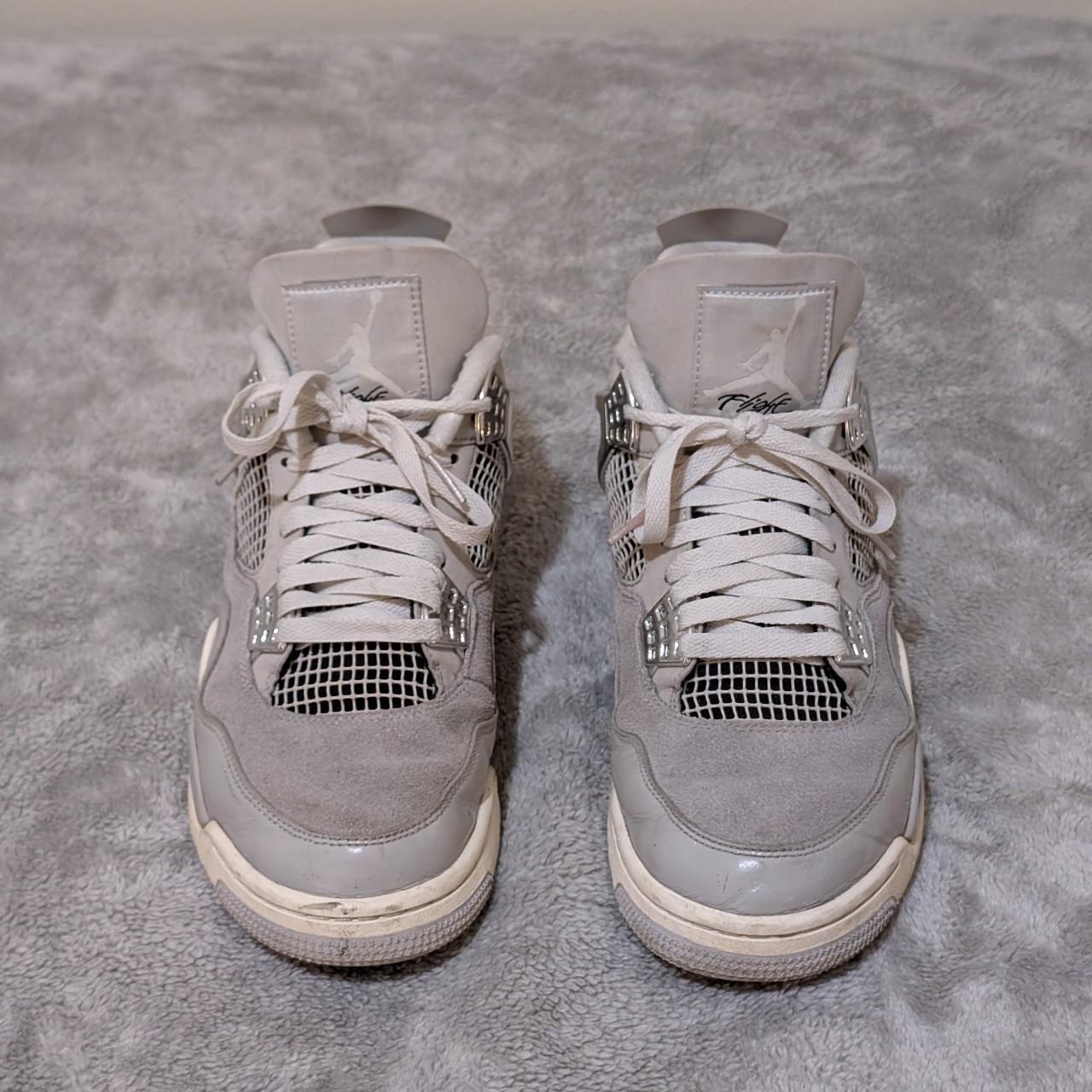 Jordan 4 Retro 'Frozen Moments' Grey Women's 11... | Depop