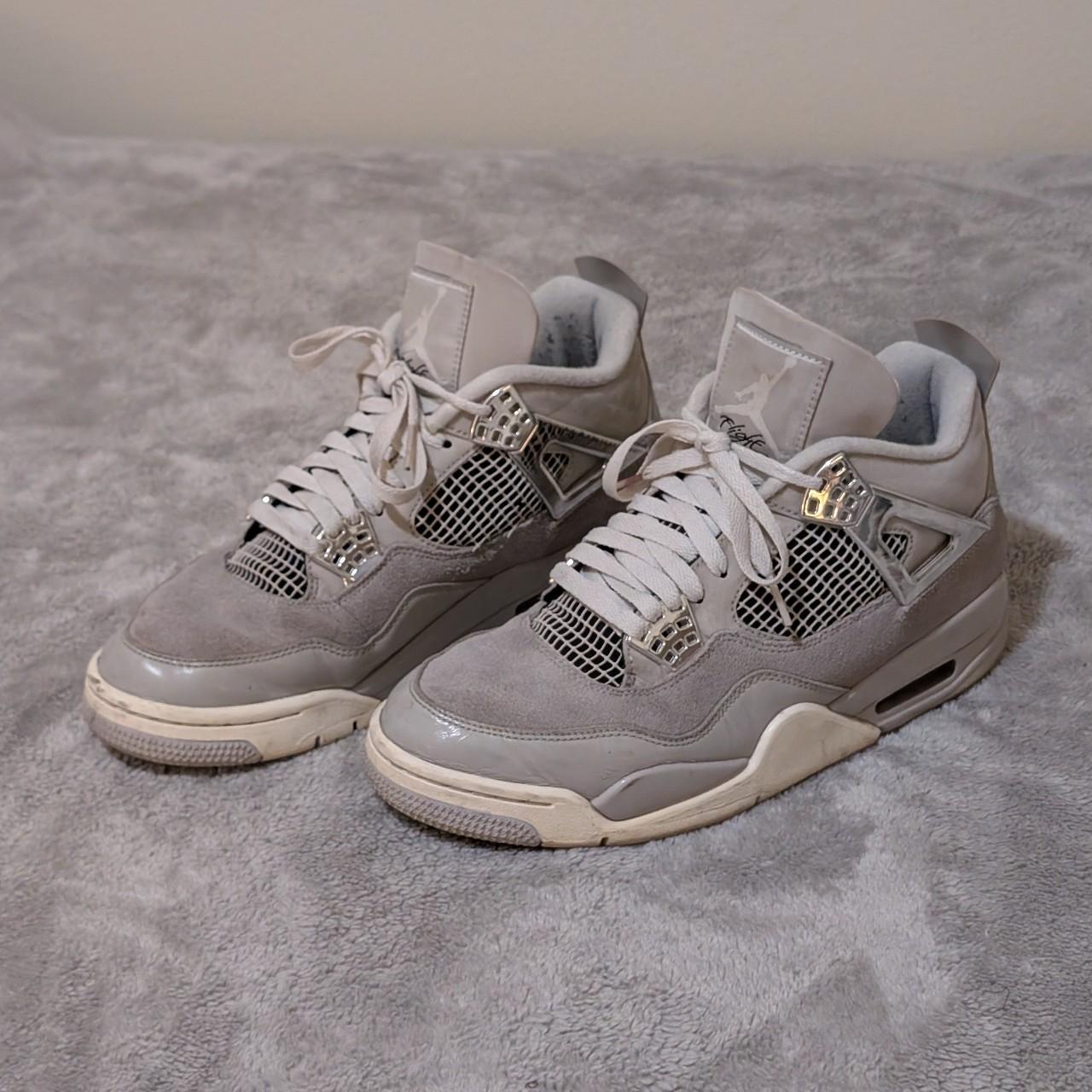 Jordan 4 Retro 'Frozen Moments' Grey Women's 11... | Depop