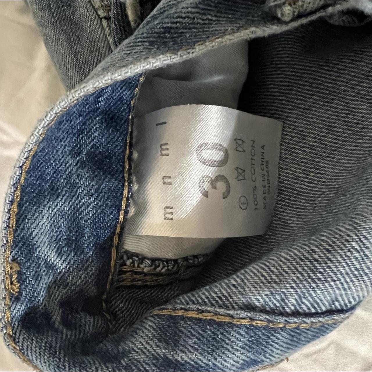 Mnml jeans size 30, design is meant to be dirty... - Depop