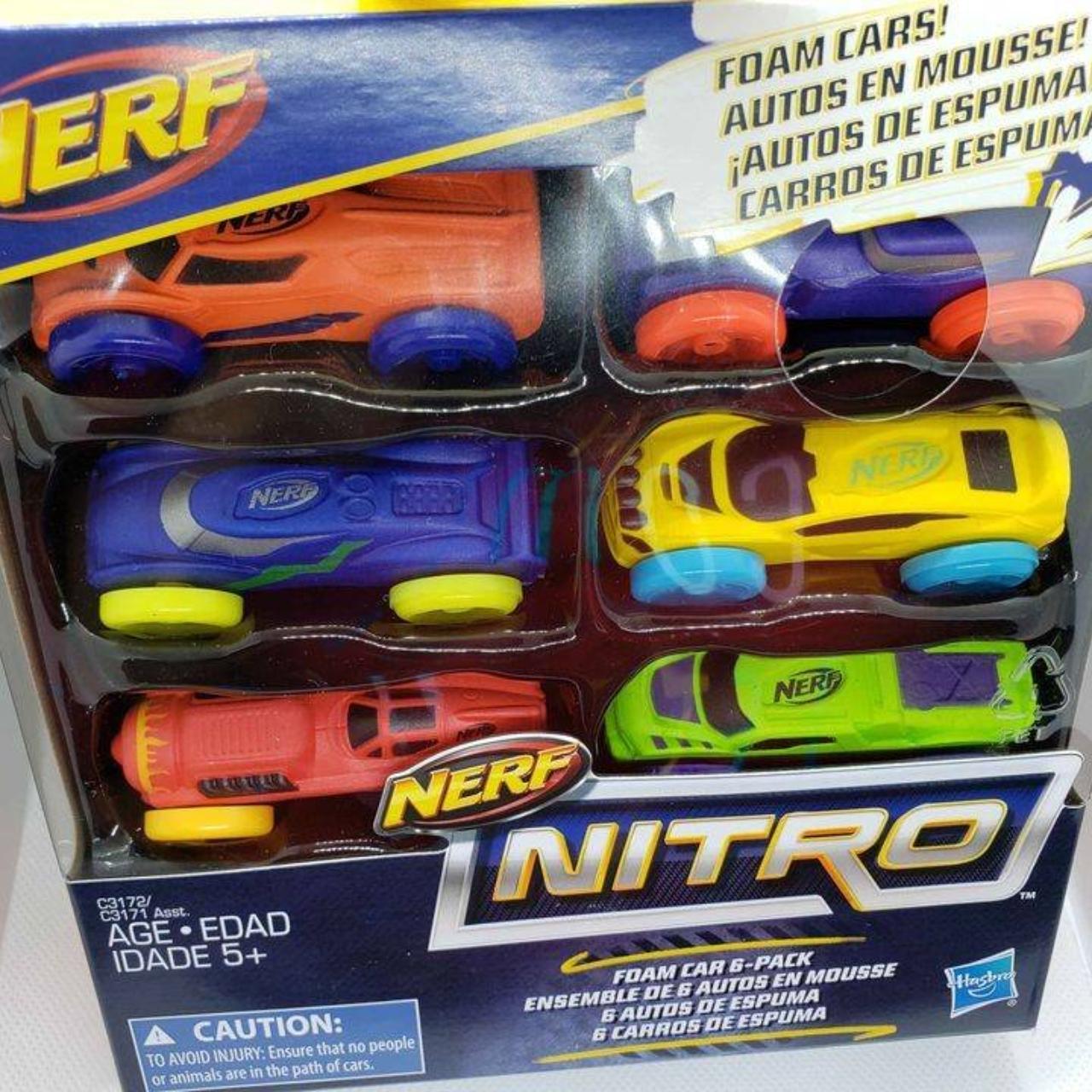 Nerf Nitro Toy Cars 6 pack Foam Cars 5+ BRAND... - Depop