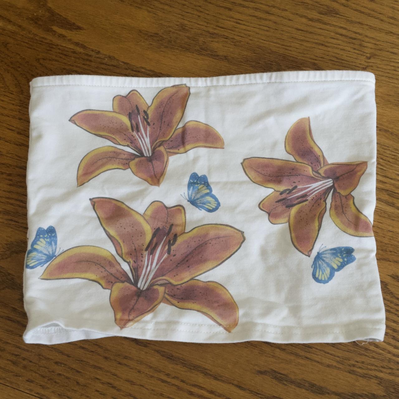 ediked floral tube top super cute edikted tube top!... - Depop