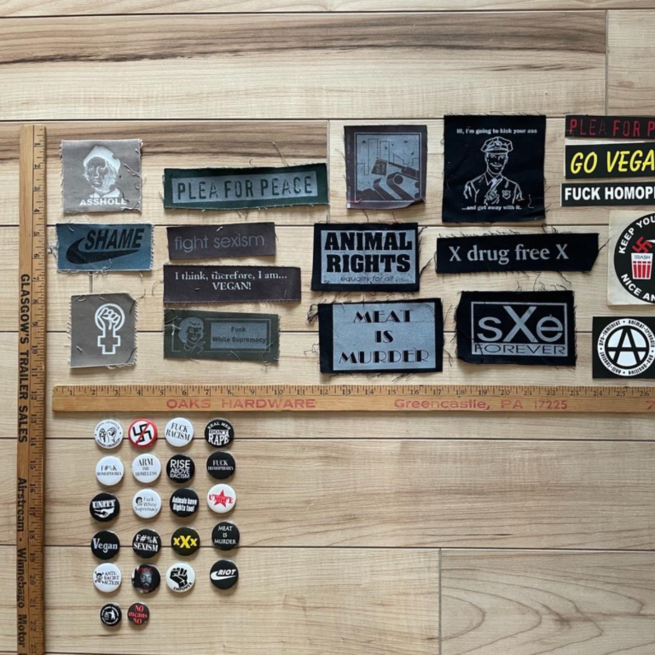 Anti-Racist - Patches / Buttons / Stickers - 3.00... - Depop