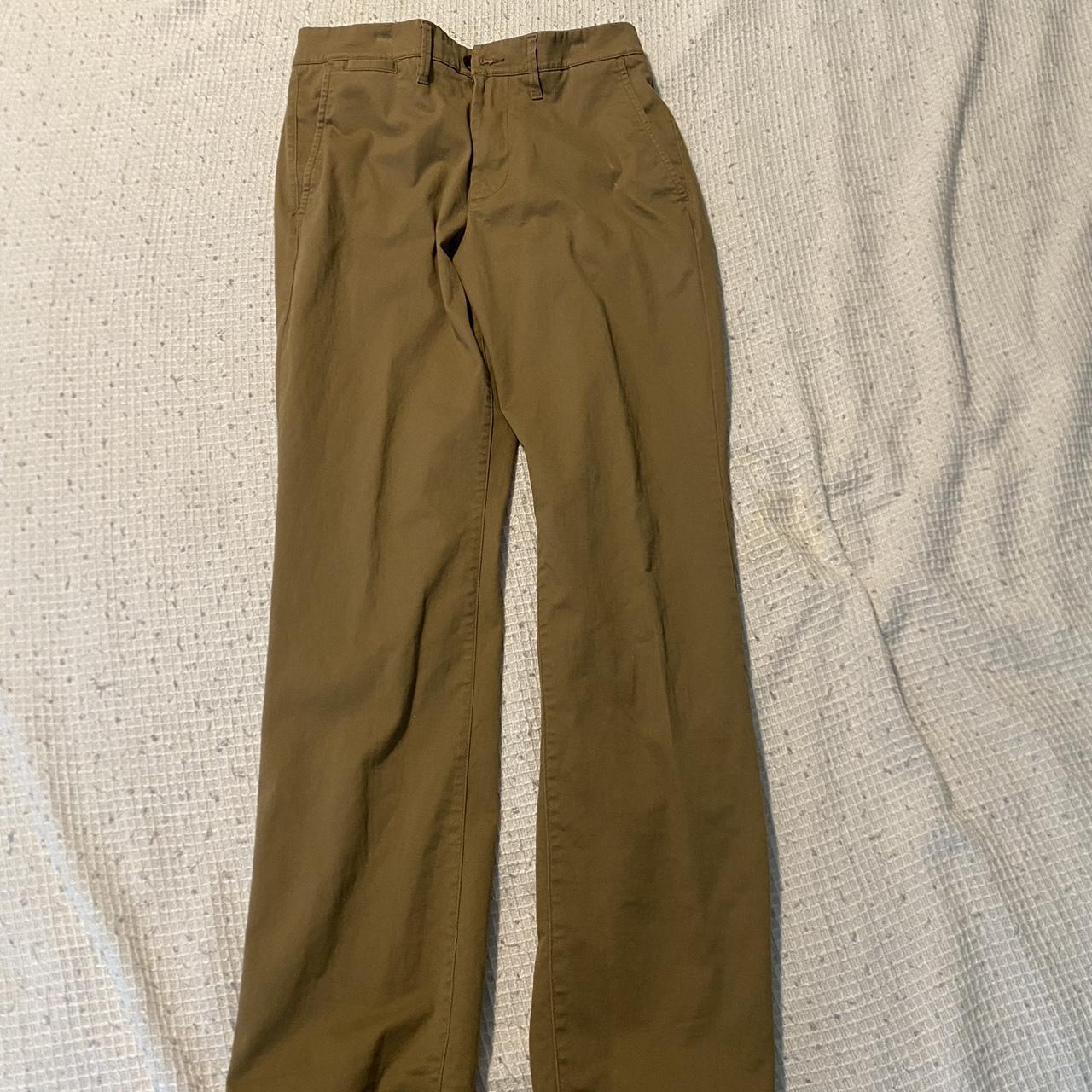 Goodfellow & Co. Men's Gold and Cream Trousers | Depop