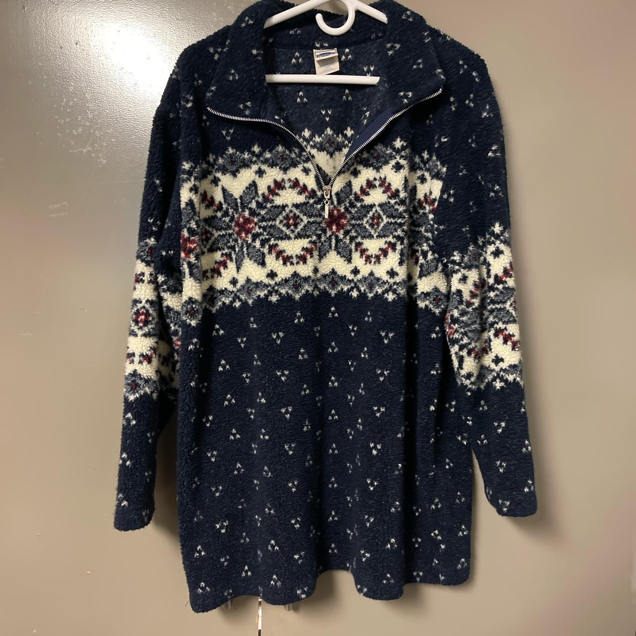 Essentials Style Aztec Sweater Pit to pit:... - Depop