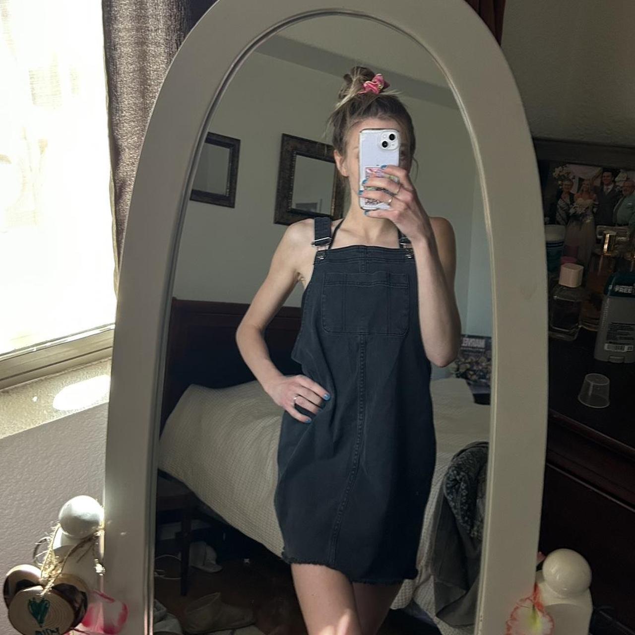 Black target overall dress size medium/large - Depop