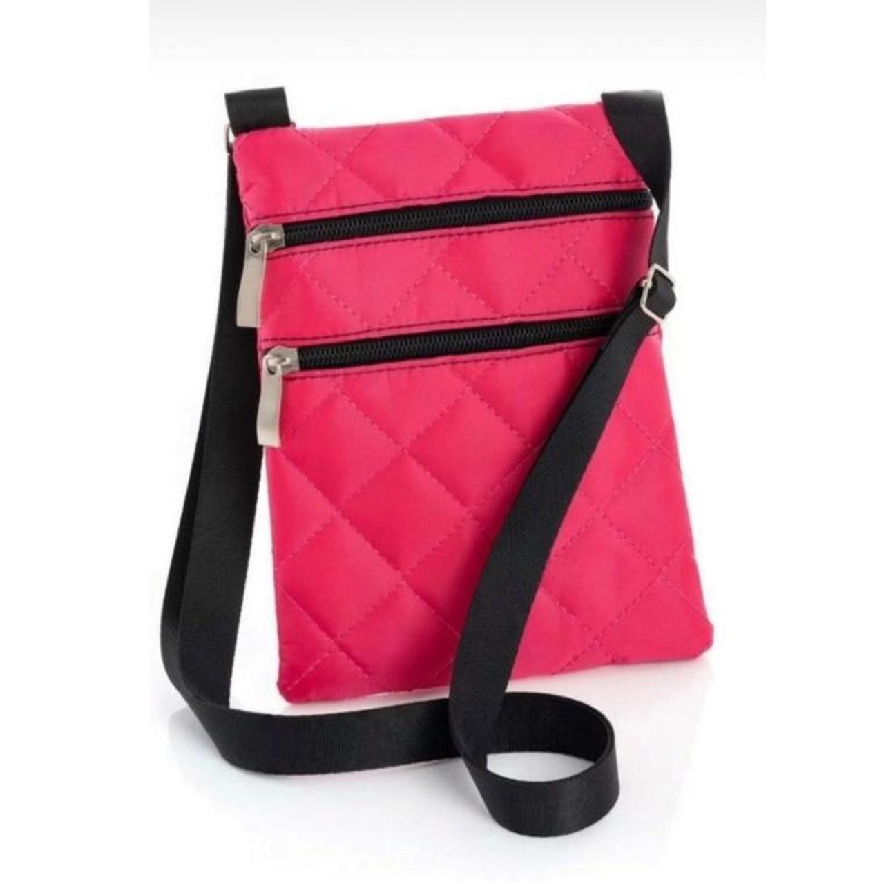 Pink colour padded look girls cross body bag New... - Depop