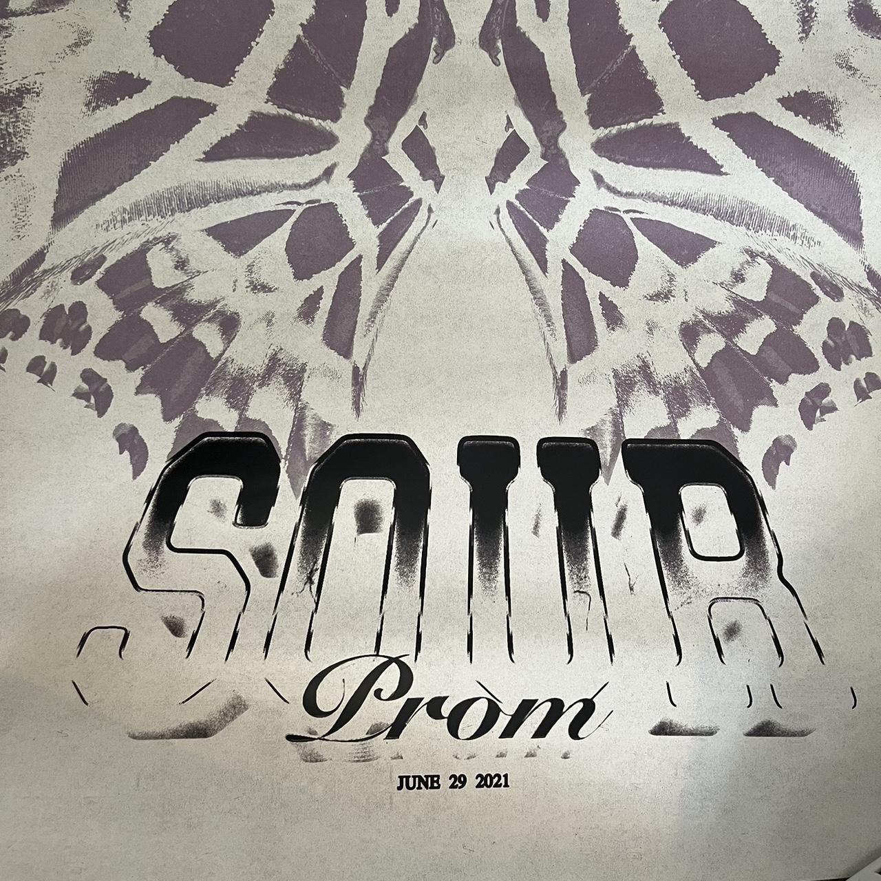 olivia rodrigo sour prom poster 2021 a little bent... - Depop