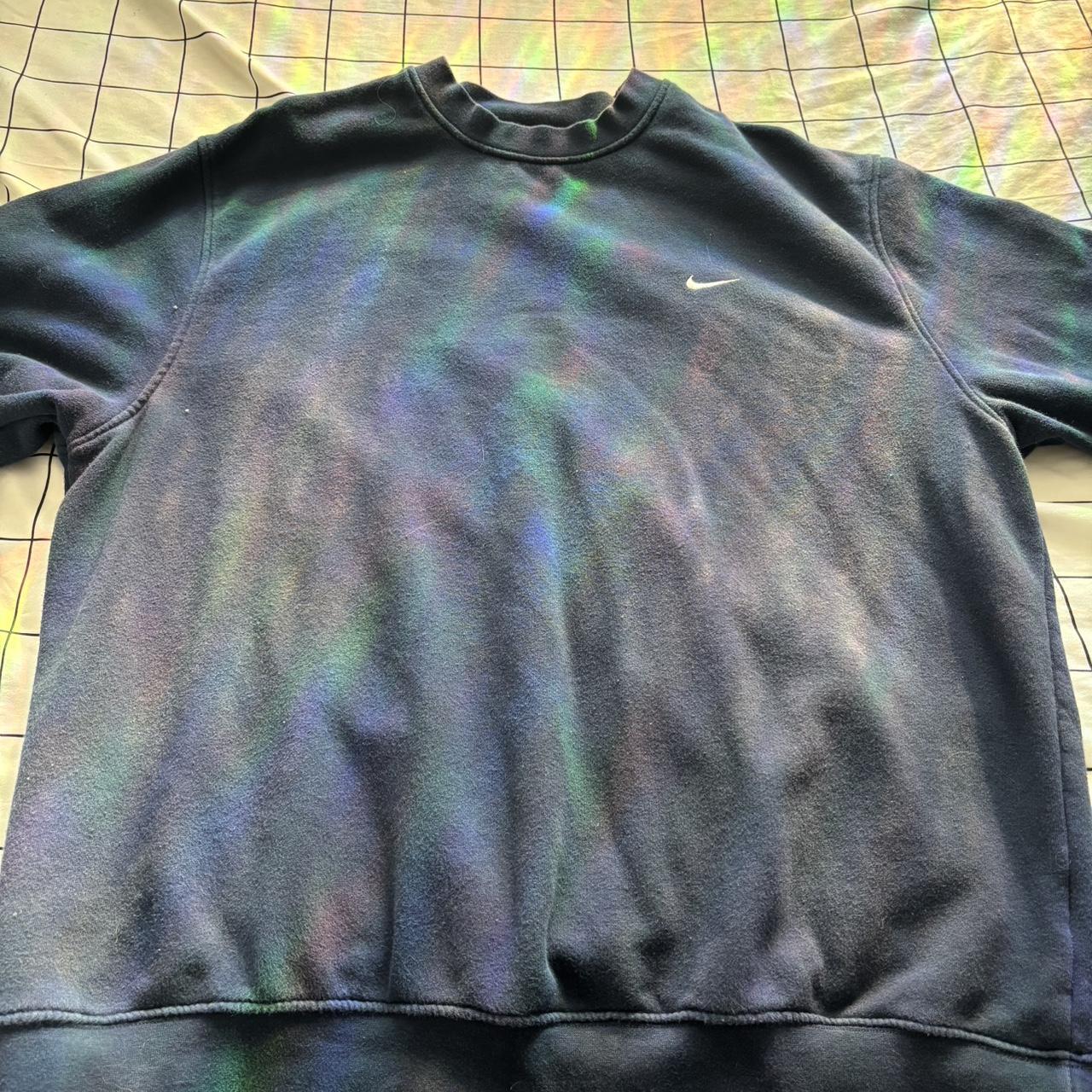 Navy blue Nike crew neck #nike #crewneck - Depop