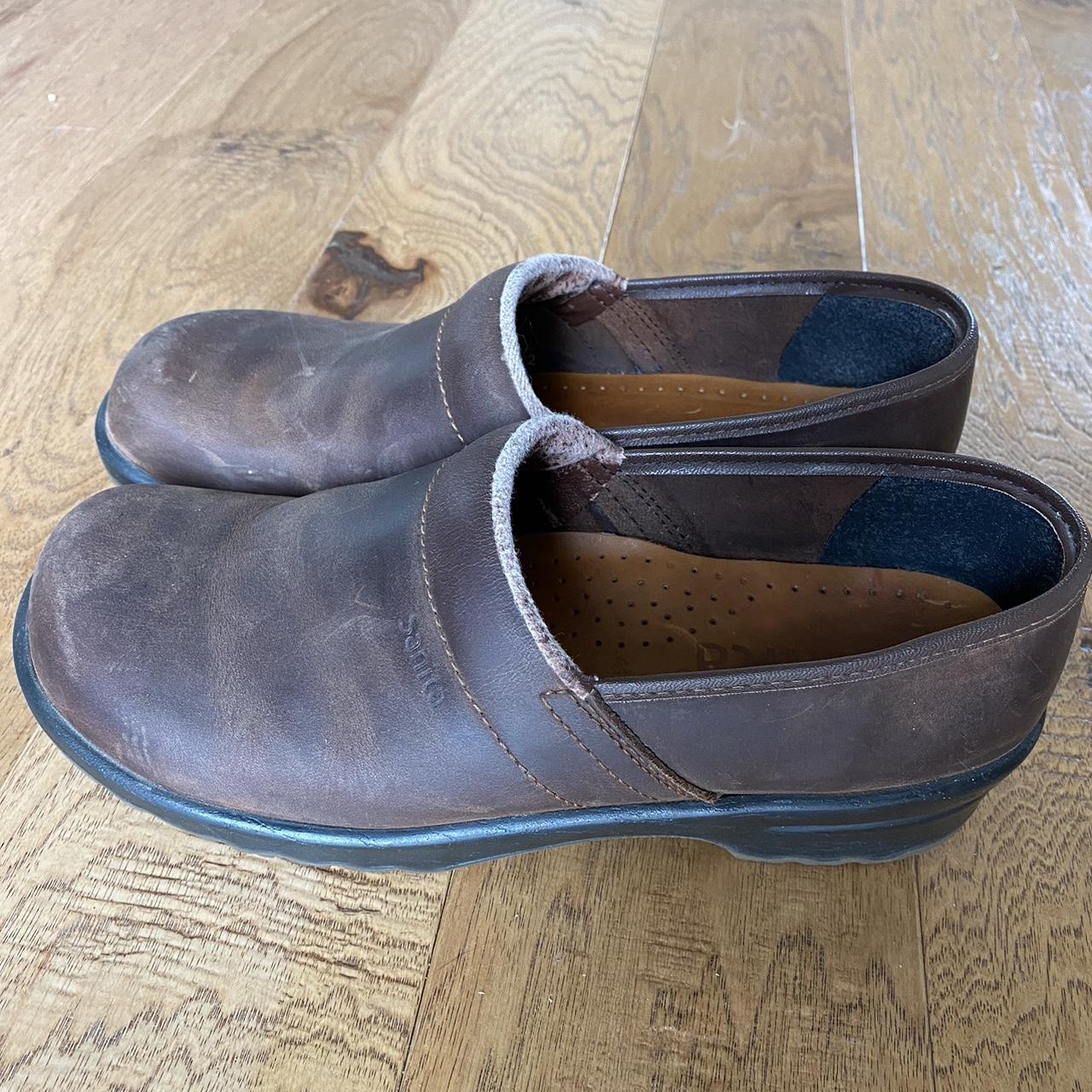 Sanita Clog Color: Brown Size: 41 The leather... - Depop