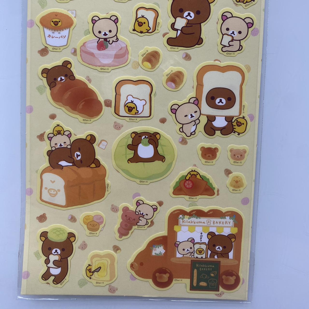 Rilakkuma bakery series stickers 1 sheet Free... - Depop