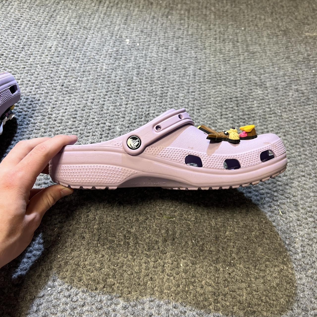 SUPER RARE JUSTIN BEIBER PURPLE CROCS! Size: 9... - Depop