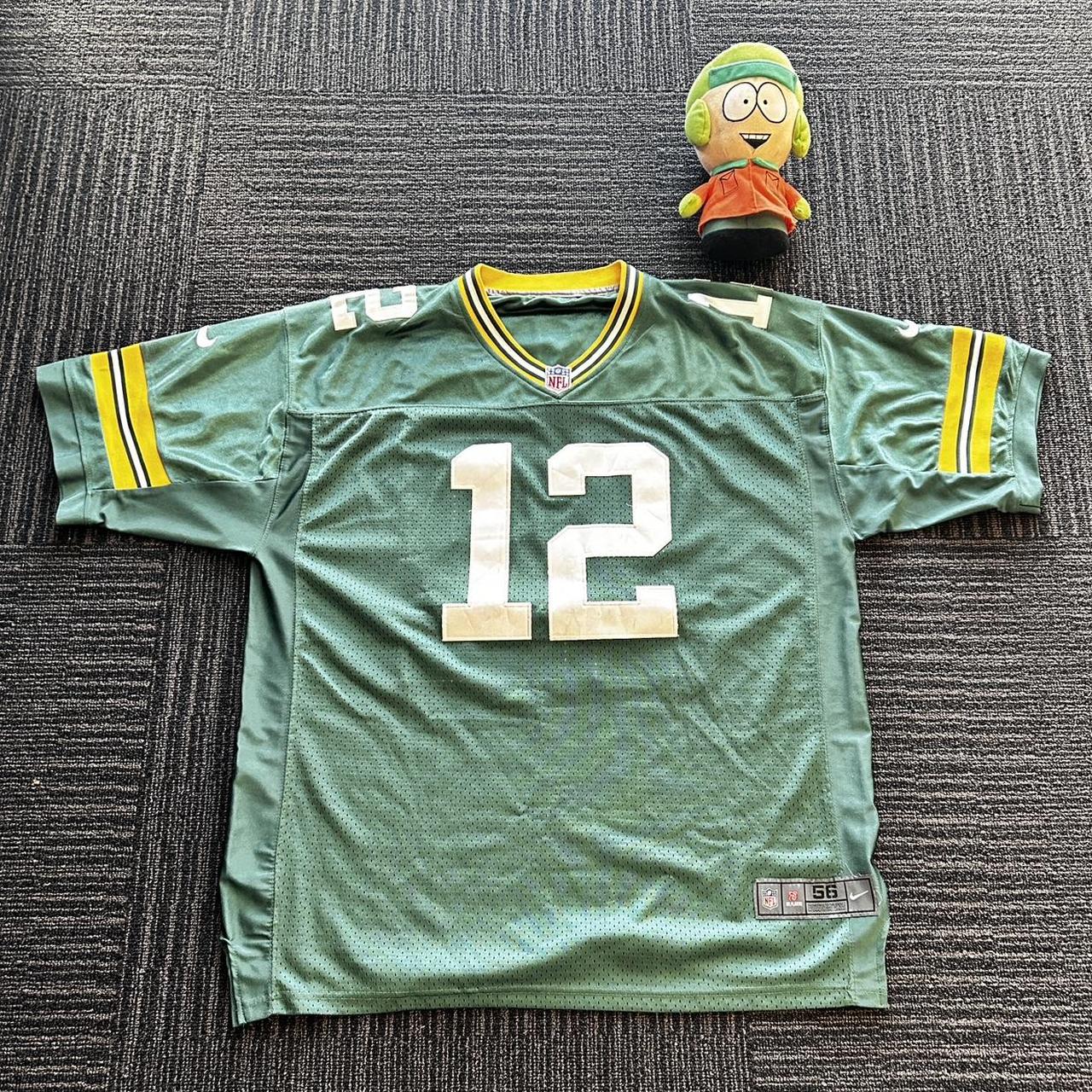 Green and yellow Aaron Rodgers jersey #NFL #Packers - Depop