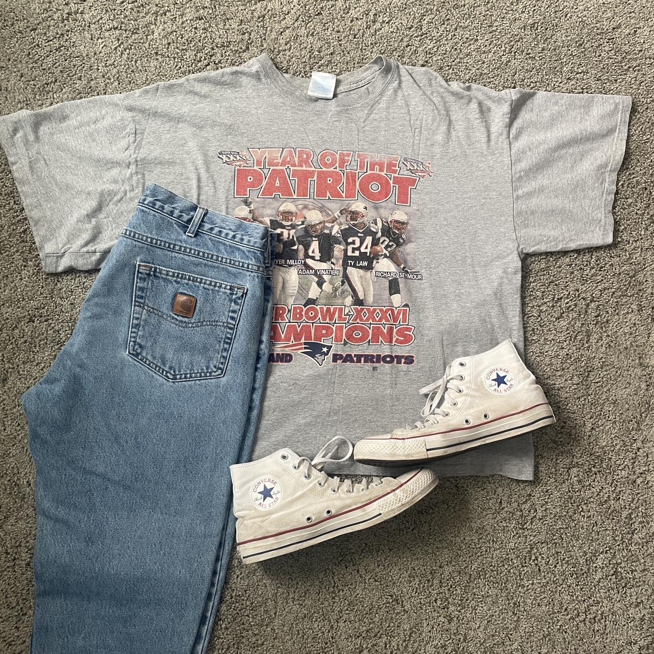 Vintage 2002 patriots super bowl tee, No flaws XXL... | Depop