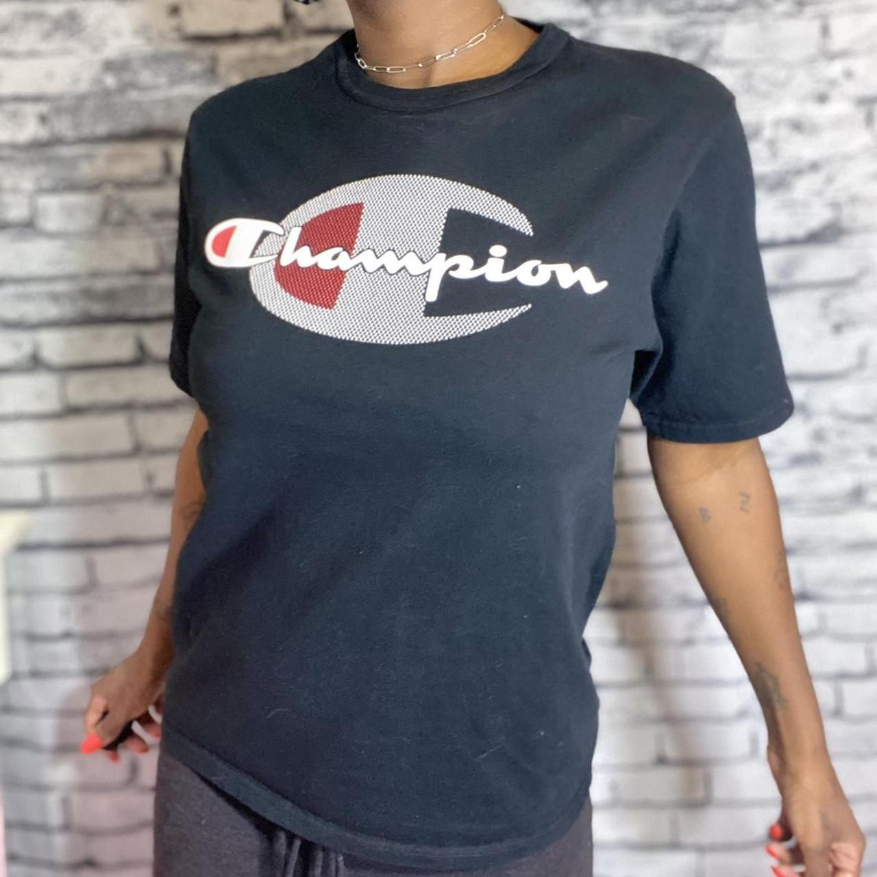 Nice Champion black tee! Great everyday shirt for-... - Depop
