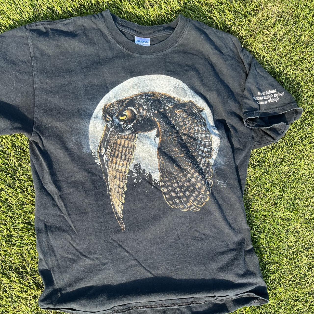 Dope vintage Owl graphic tee Size L Excellent... - Depop