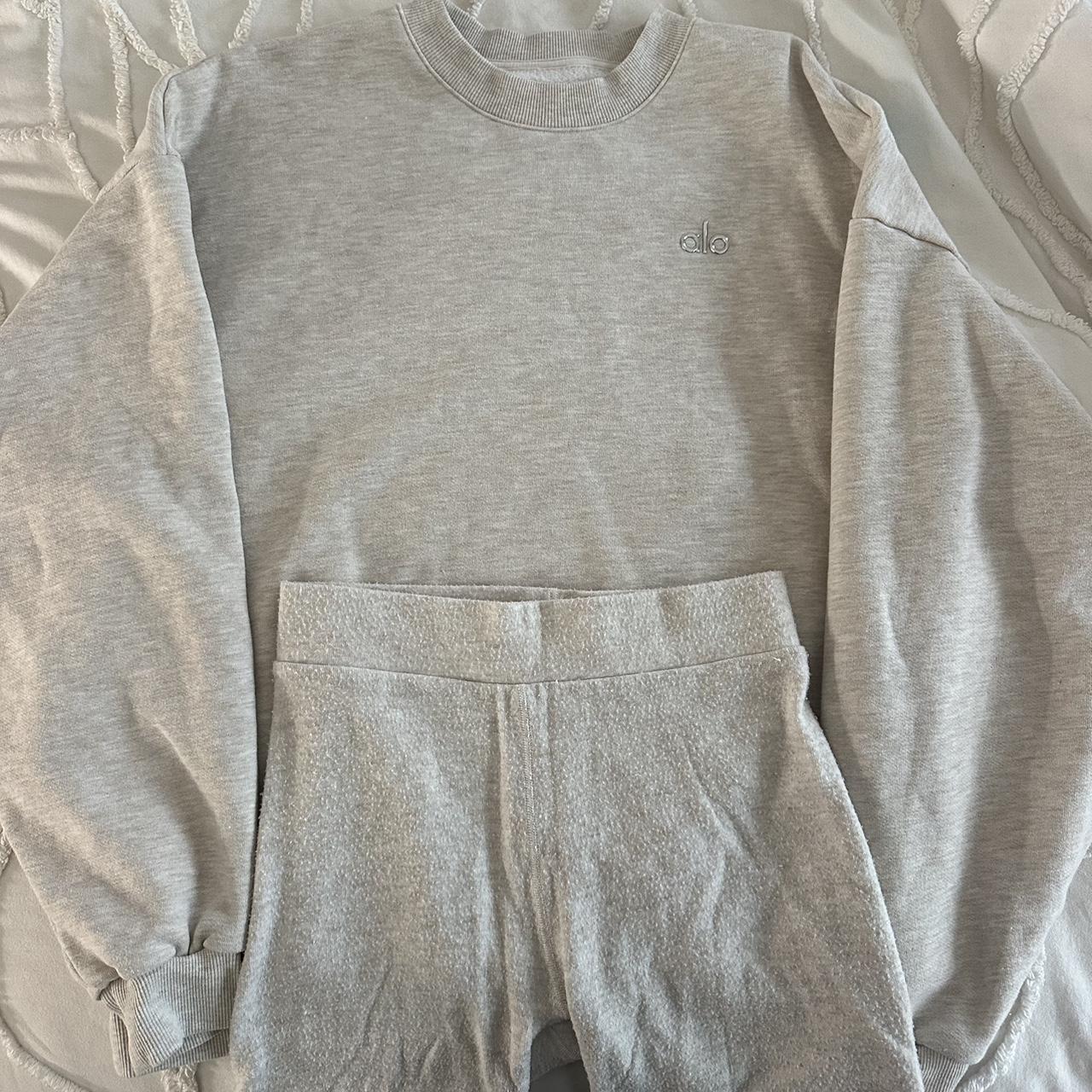 Alo Set in the color Oat #alo #sweatset #set... | Depop