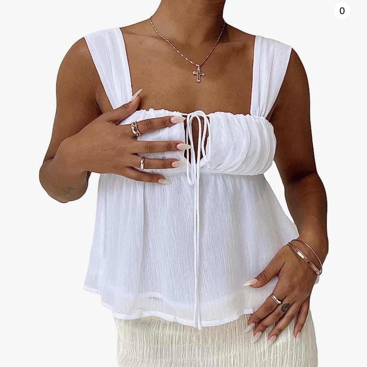 Cute white summer top 🤍 - Depop
