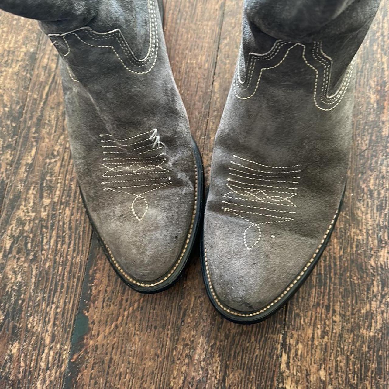 Men's Grey Boots | Depop