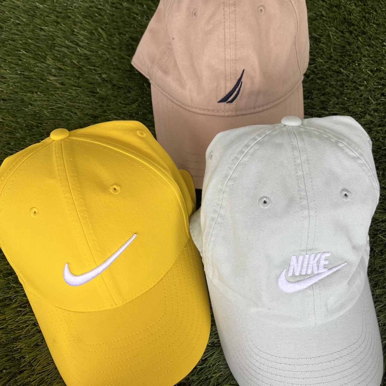 Branded Caps : $18 -Khaki Nautica -Yellow Nike... - Depop