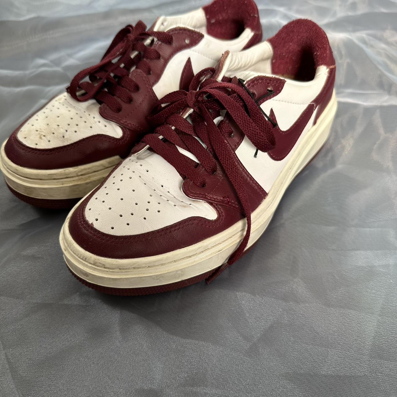 Maroon, platform, Jordan’s, women’s, shoes, - Depop