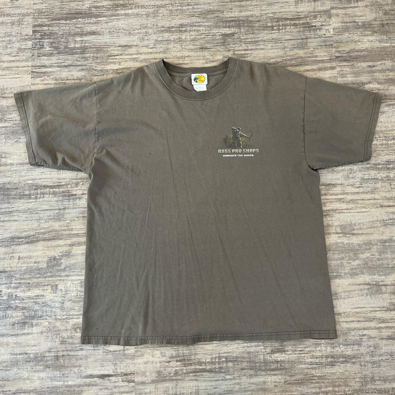 Y2K bass pro tee size xl -has nice distressing on... - Depop