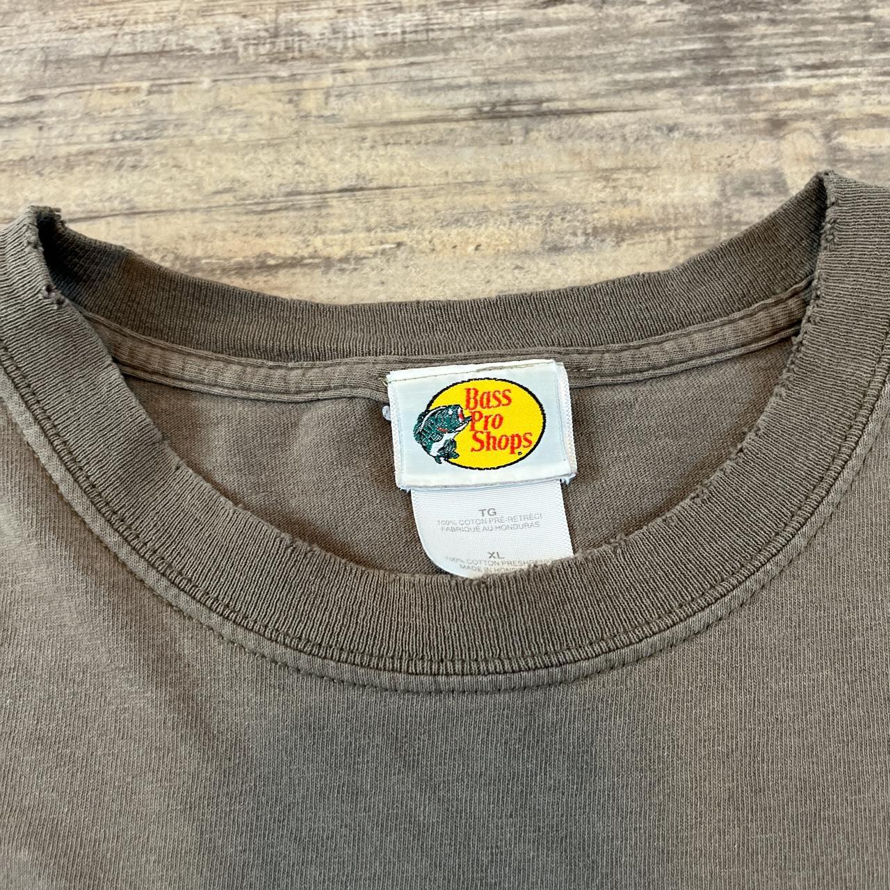 Y2K bass pro tee size xl -has nice distressing on... - Depop