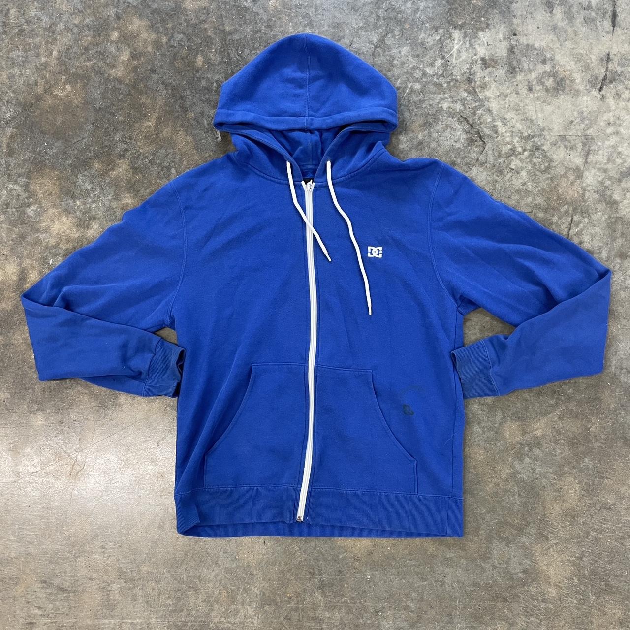 dc zip up hoodie, size m -tagged l, fits like a m,... - Depop