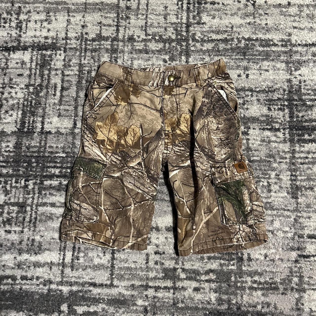 - Carhartt Boys Realtree Cargo Shorts Size Youth 7... - Depop