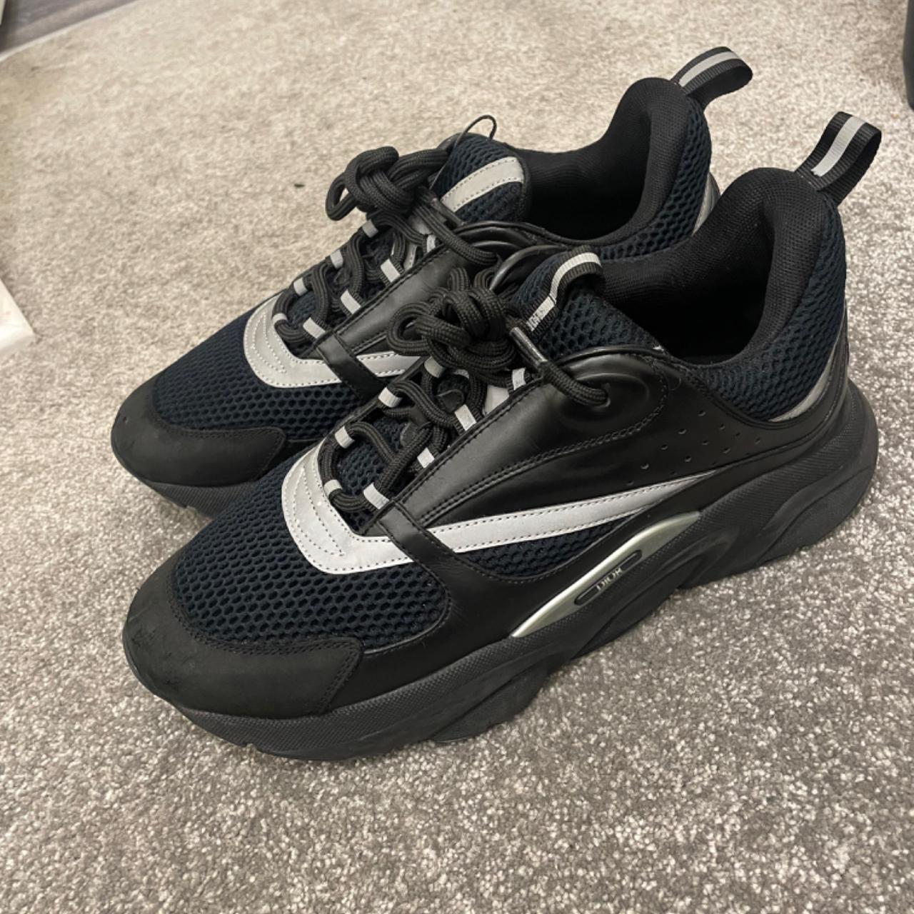 Dior b22 black reflective Size 45 size 10.5 uk can... - Depop
