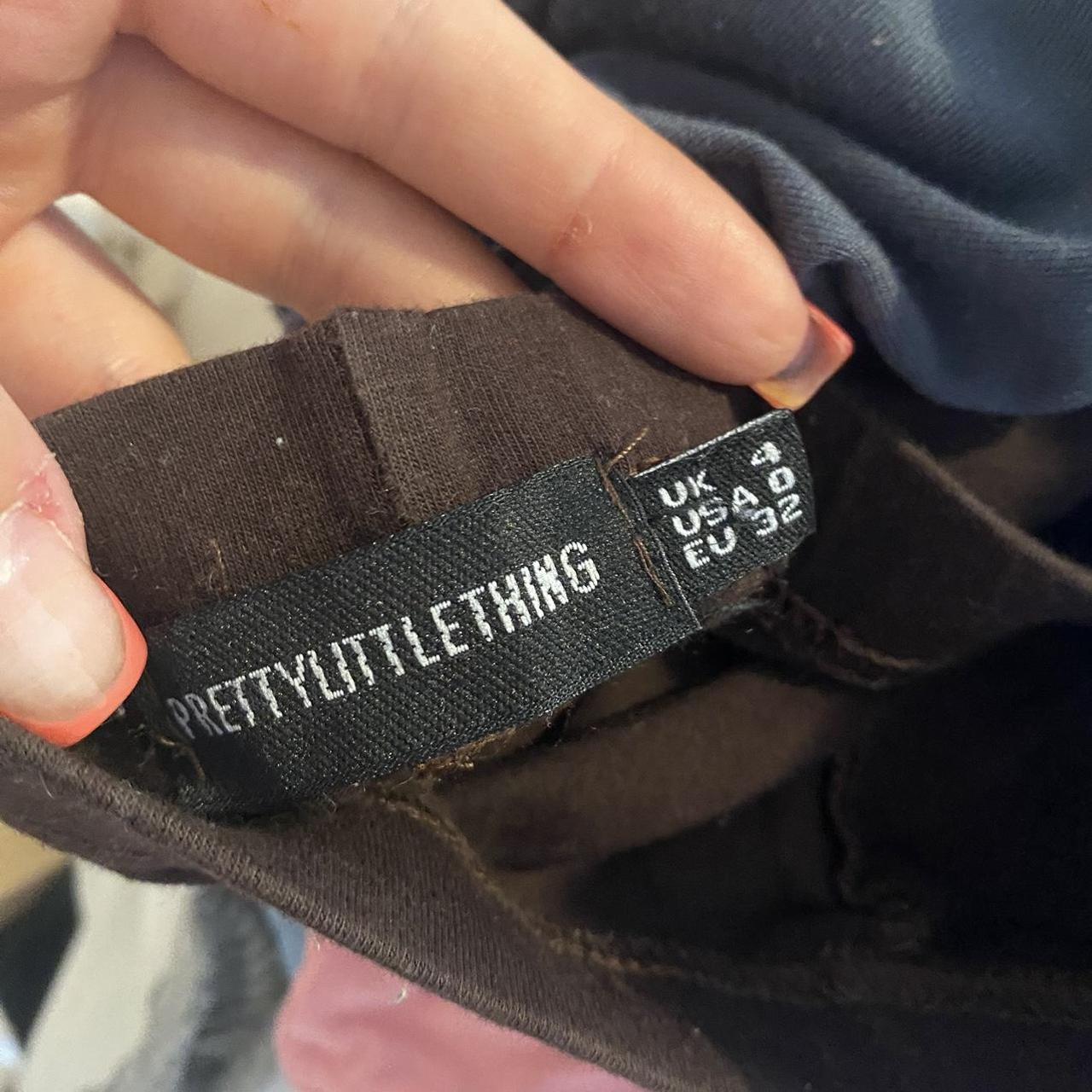 PLT brown split hem flares #plt - Depop